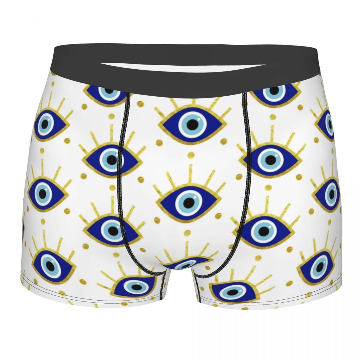 Custom Evil Eyes Symbols Underwear Men Stretch Mediterranean Culture ...