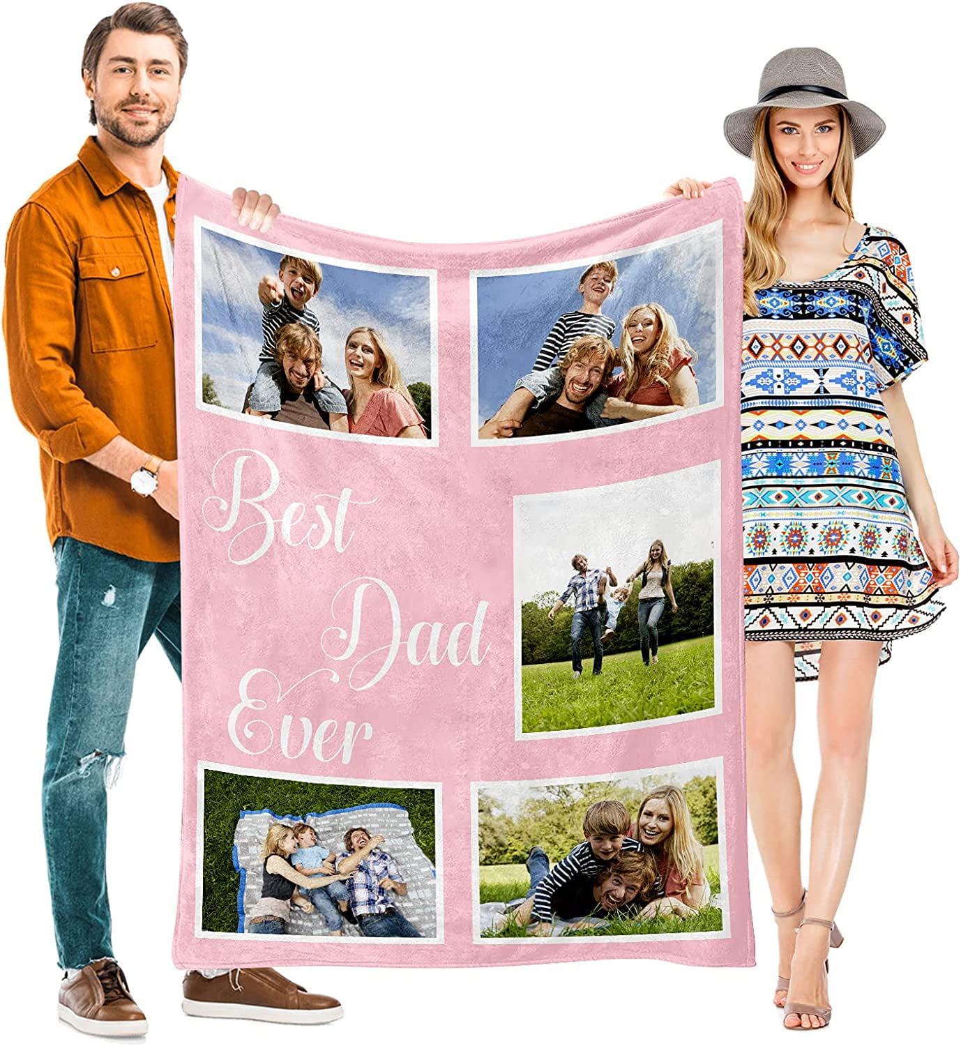 Custom Face Blanket Personalized Throw Blankets with Photo Picture ...
