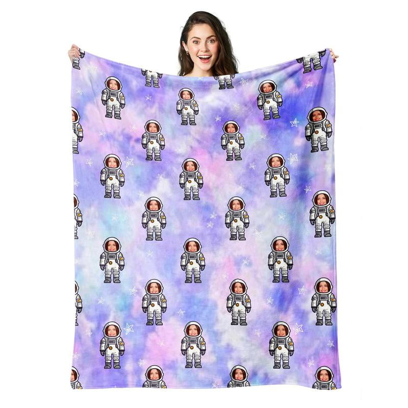 Custom Face Blanket with Photos Personalized Faces Blanket with Picture ...