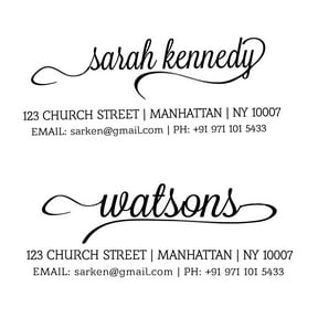Personalized Rubber Stamps for Crafts and Gifts with Custom Text