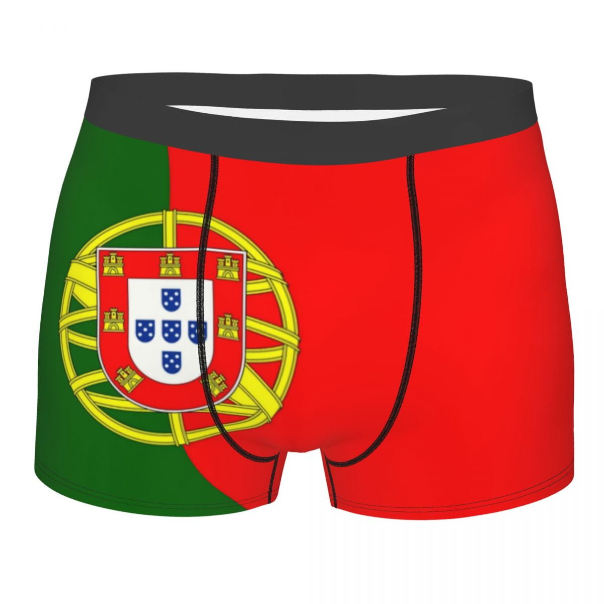 Custom Fashion Coat Of Arms Of Portugal Art Boxers Shorts Panties Male ...