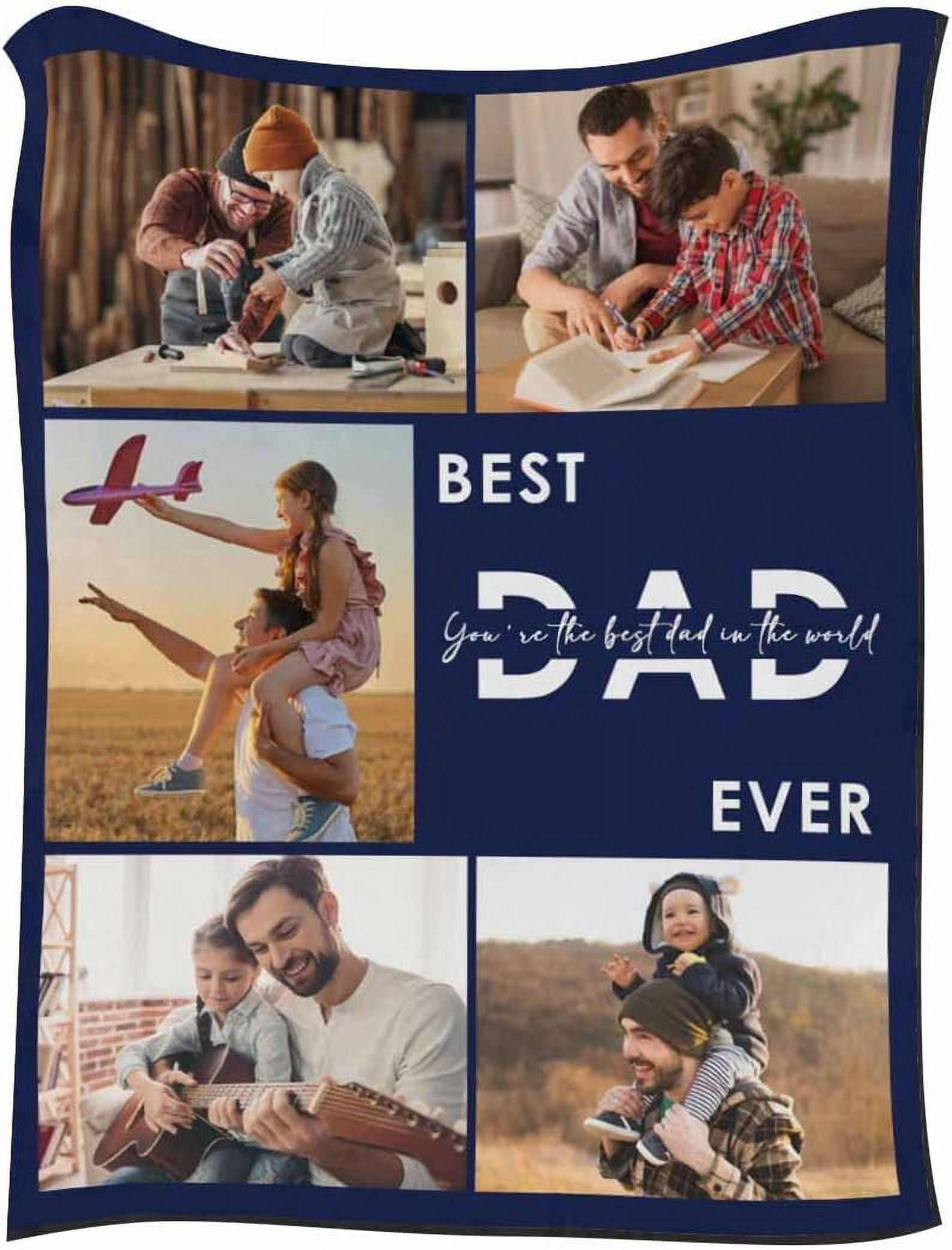 Custom Father's Day Throw Blankets,All Season Blanket with Picture, to ...