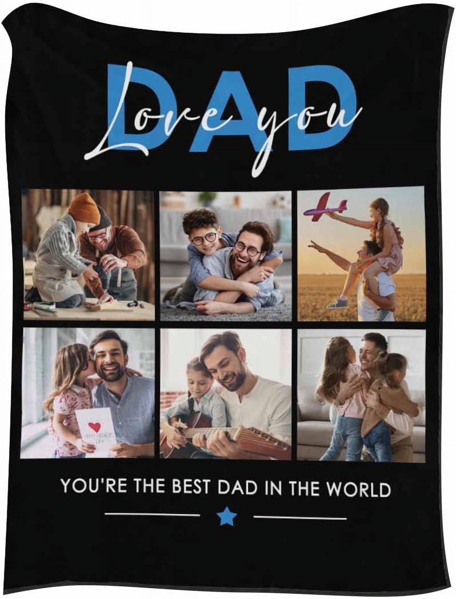Custom Father's Day Throw Blankets,All Season Blanket with Picture, to ...