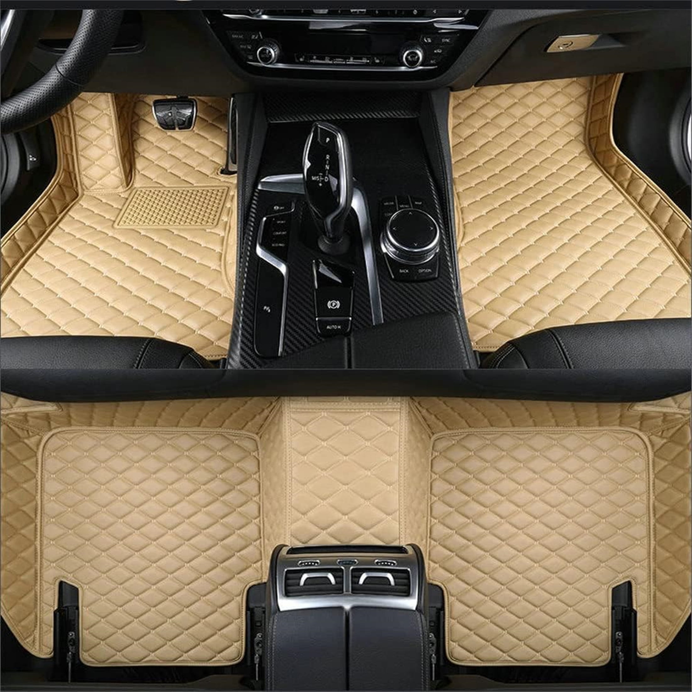 Custom Faux Leather Car Floor Mats Fit for 98% Sedan SUV Sports Car ...