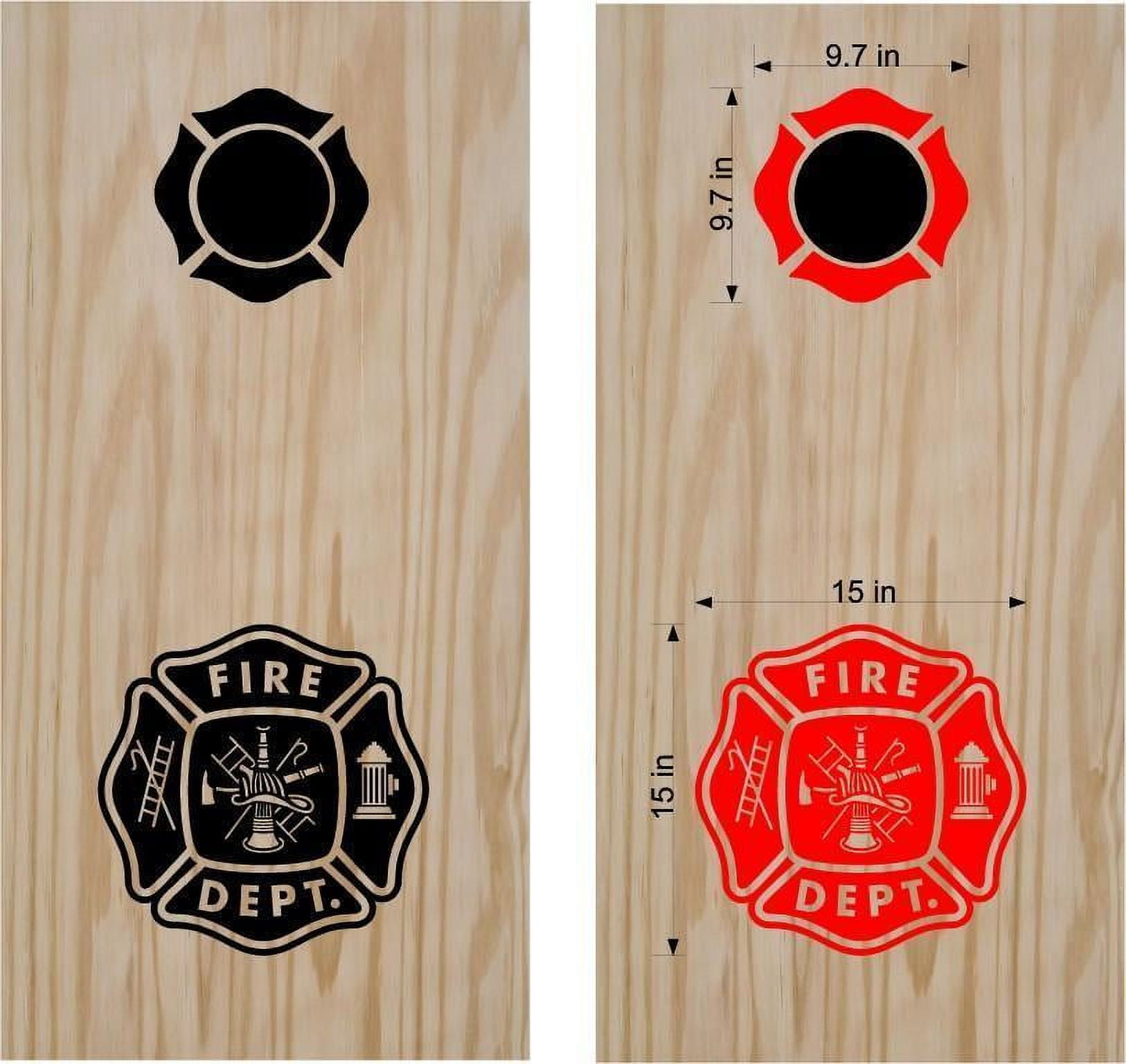 Custom Fire Dept Cornhole Board Decals Firefighter Stickers ...