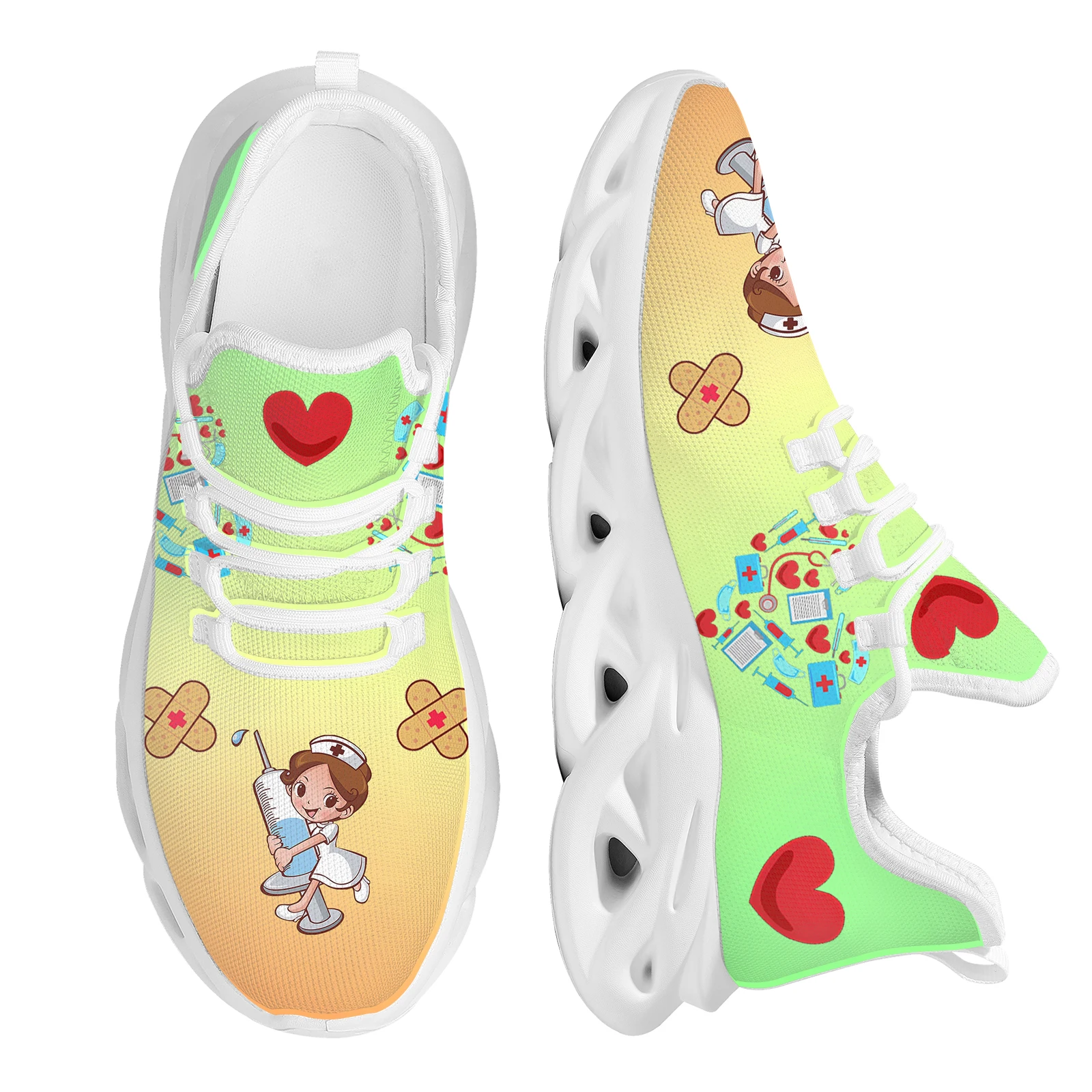 2023 New Nurse Shoes Outdoor Breathable Mesh Running Shoes Nurse ...