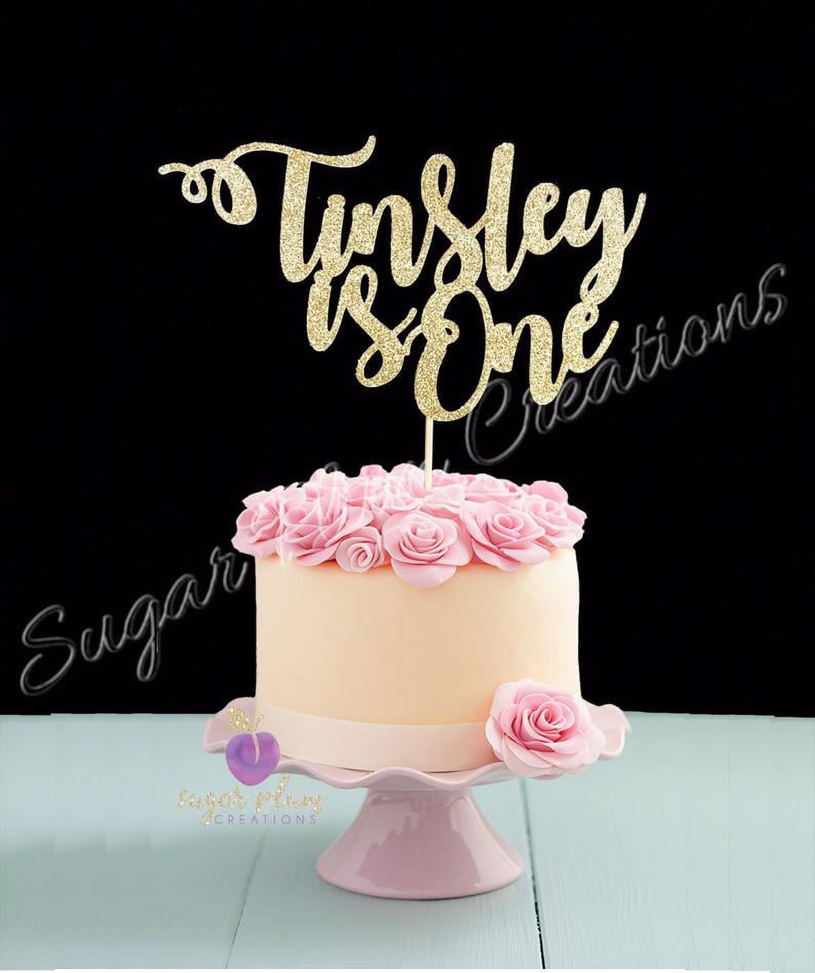 Custom First birthday Cake Topper - Walmart.com