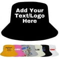 Custom Fishermans Cap with Text & Photo Personalized Bucket Hats for ...