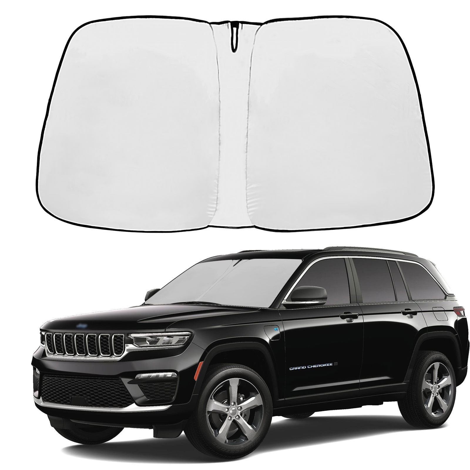 Custom Fit 2014-2024 Jeep Grand Cherokee Front Windshield Sun Shade ...