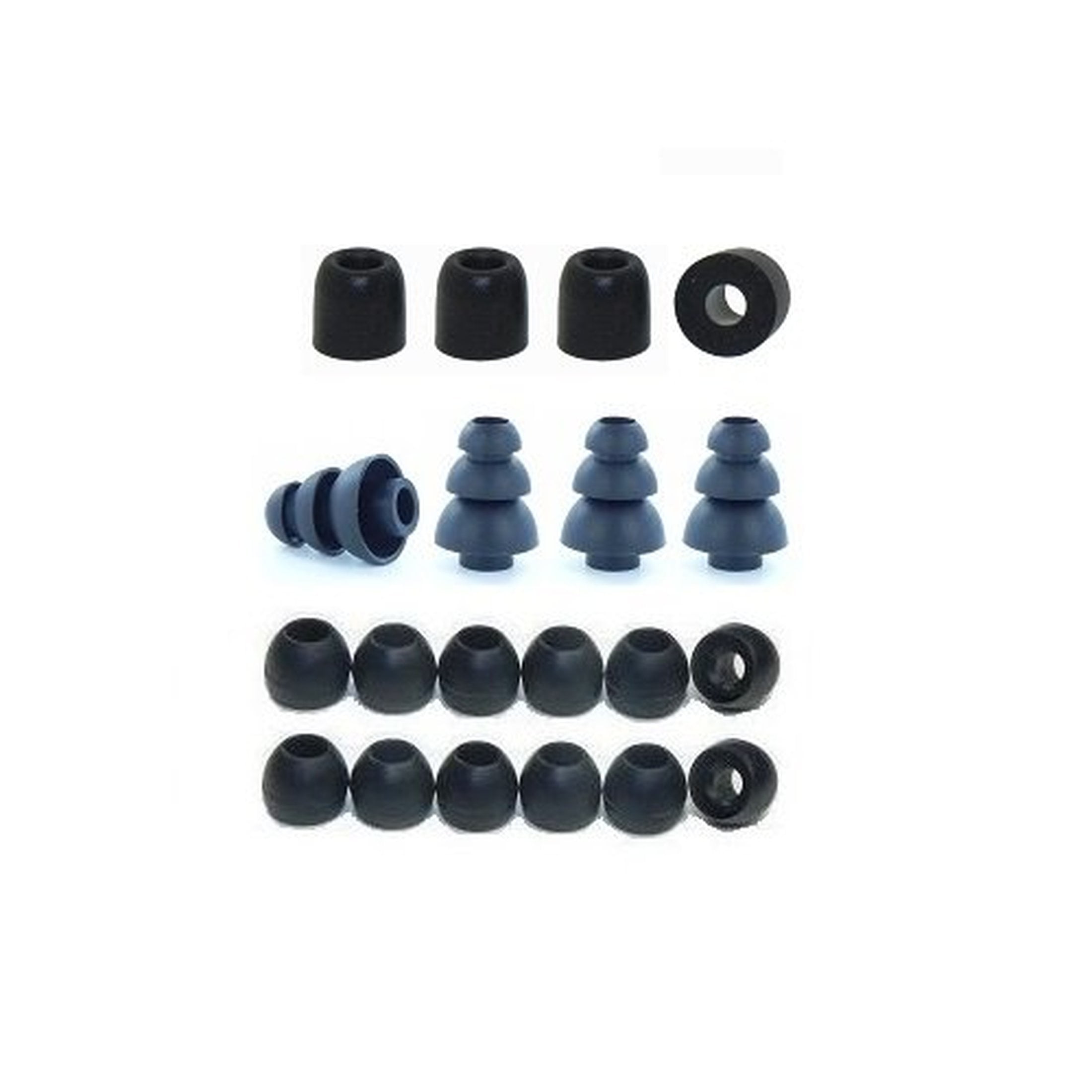Custom Fit Earphone Tips Assortment: Memory Foam, Triple Flange ...