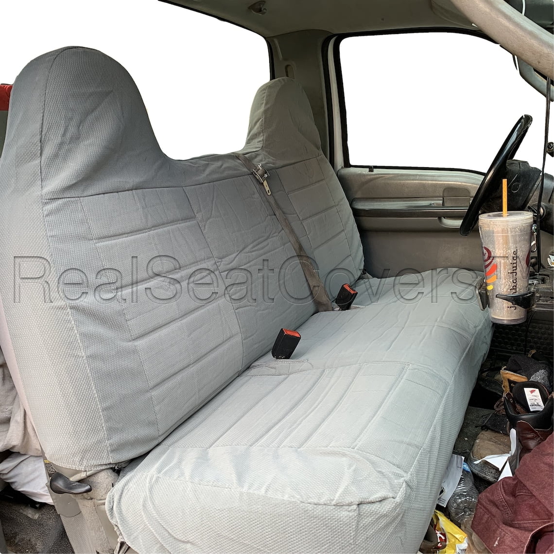 Custom Fit Front Bench Seat Cover for Ford F250 / F350 / F450 / F550 ...