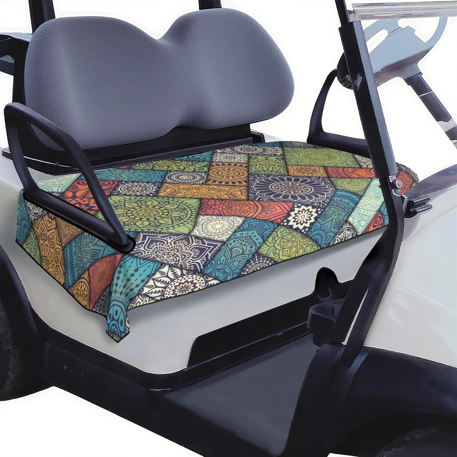 Custom Fit Golf Cart Seat Cover 51" x 31", Microfiber Towel Blanket ...