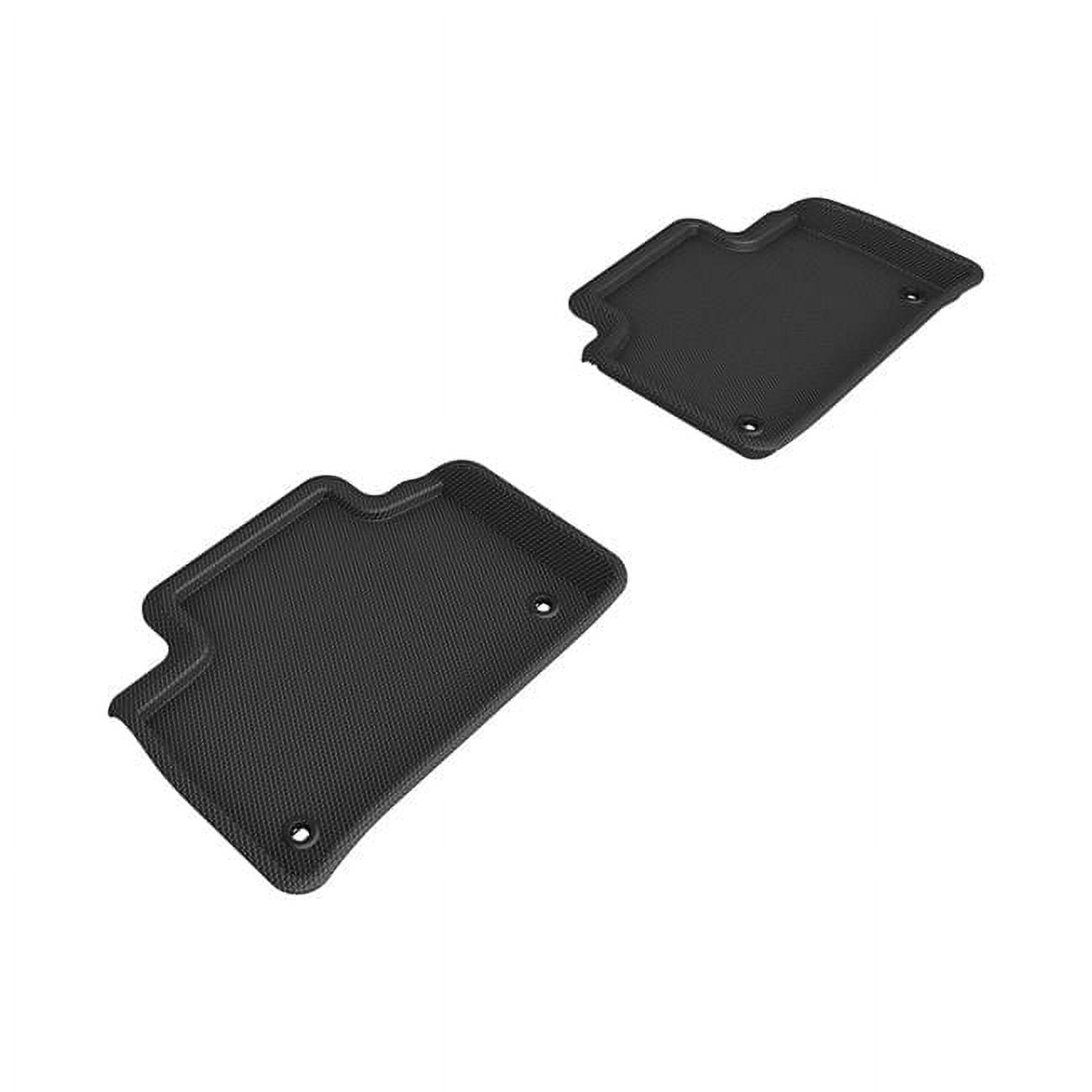 Custom Fit Kagu Second Row Floor Mat for 2013-2017 Lexus LS460, Black ...