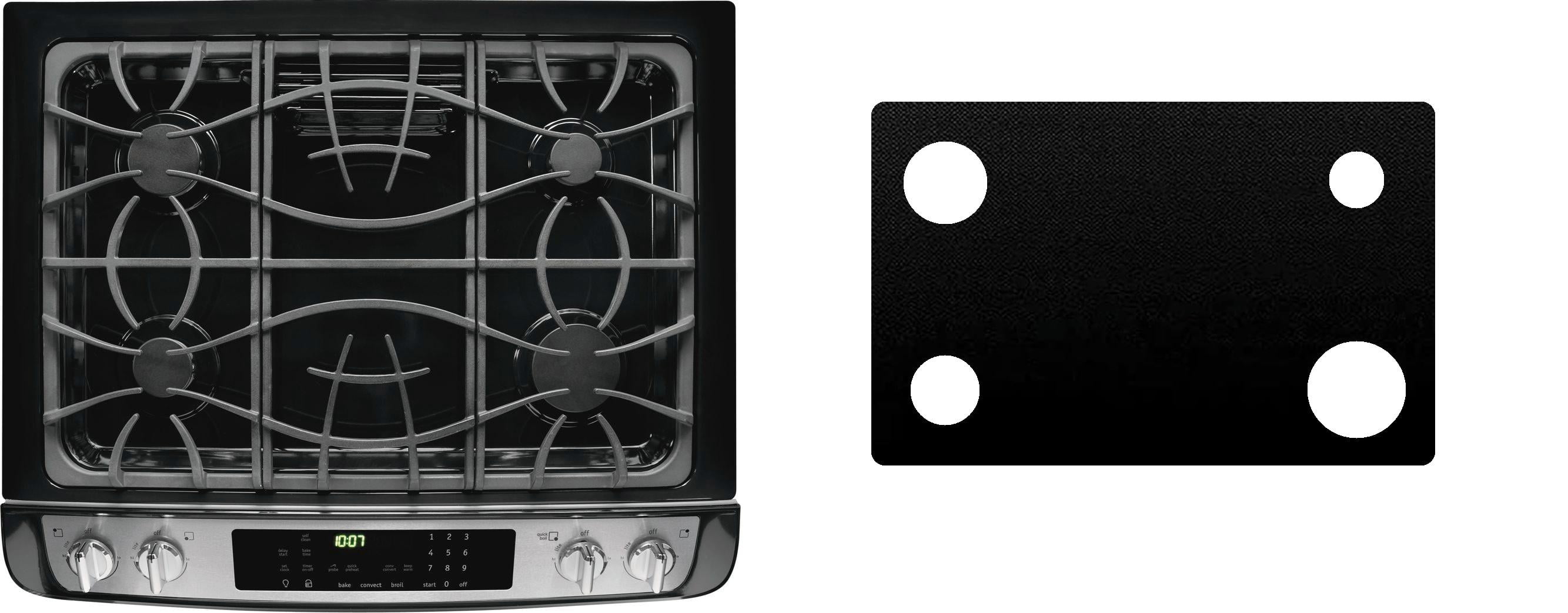 Custom Fit Reusable Burner Liner for Frigidaire Gas Range Stove Protect ...