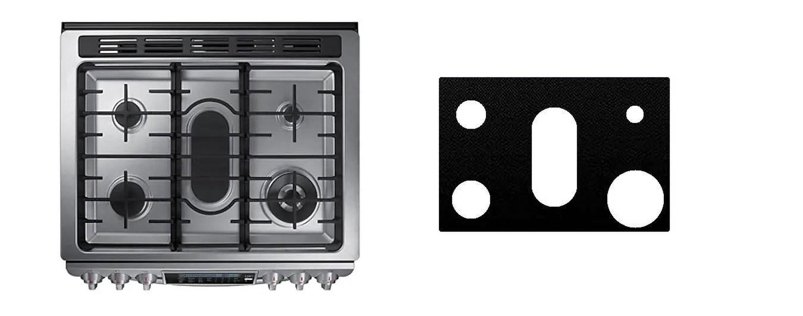 Custom Fit Reusable Burner Liner for Samsung Gas Range Stove Protect ...