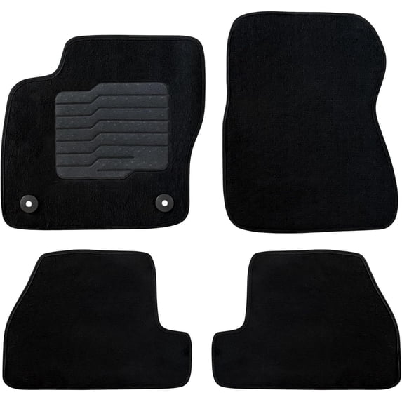 Custom Fit for Sedans Carpet Floor Mats with Non-Slip Heel Pad & Safety ...