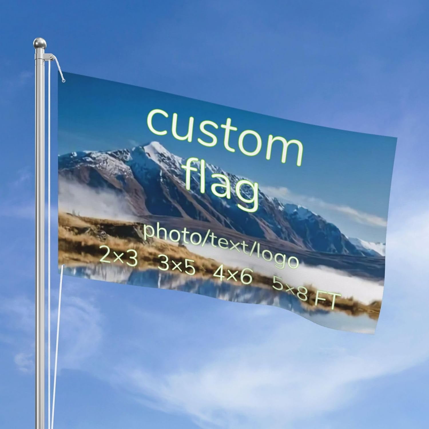 Custom Flag 3X5Ft Personalized Outdoor Banner Design Printed Photo/Logo ...