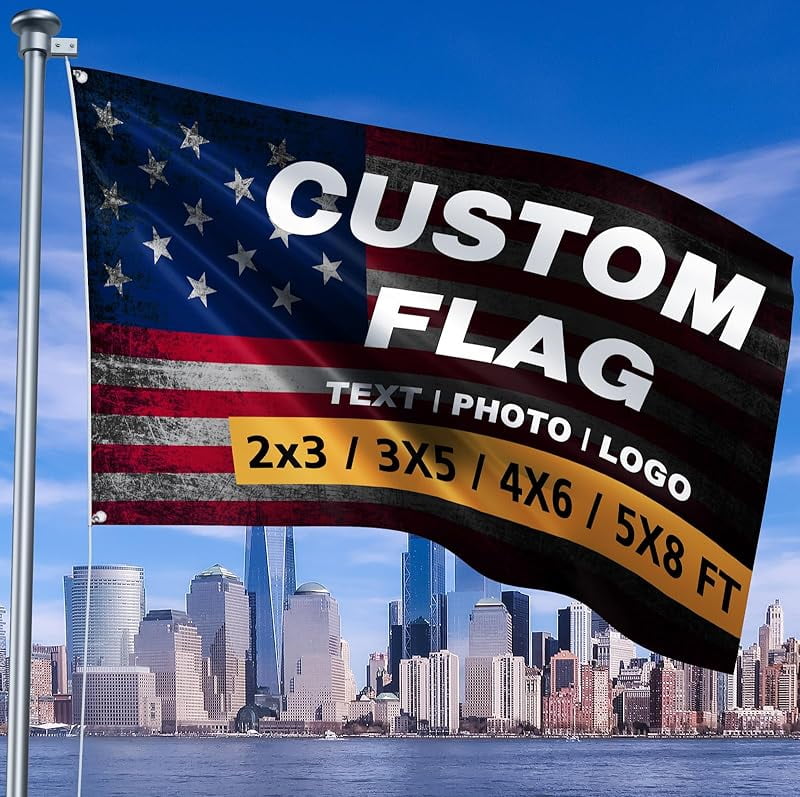 Custom Flag 3x5 Ft Double Sided For Outdoors - Design Your Own Logo ...