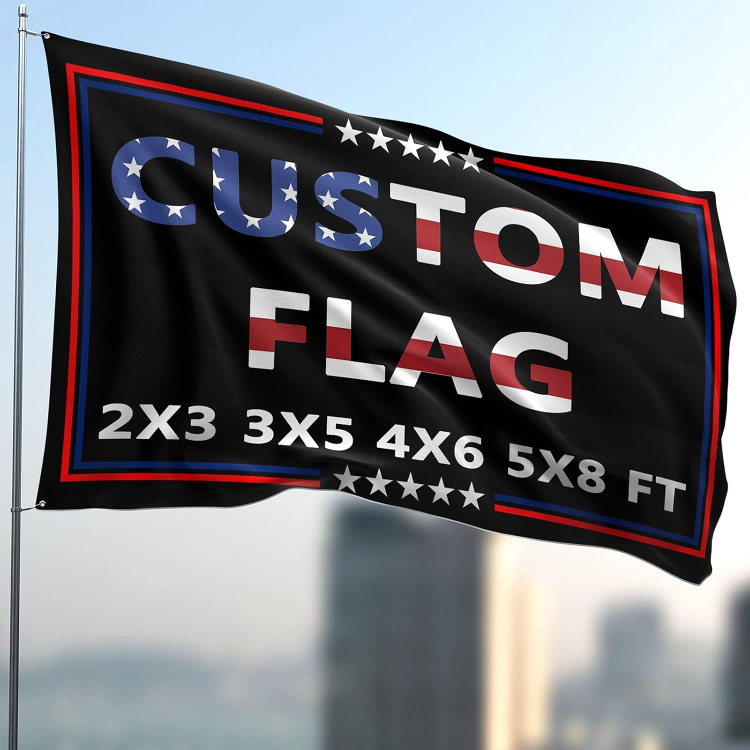 Custom Flag 3x5 Ft Double Sided Outdoor,Personalize Print Your Own Text ...