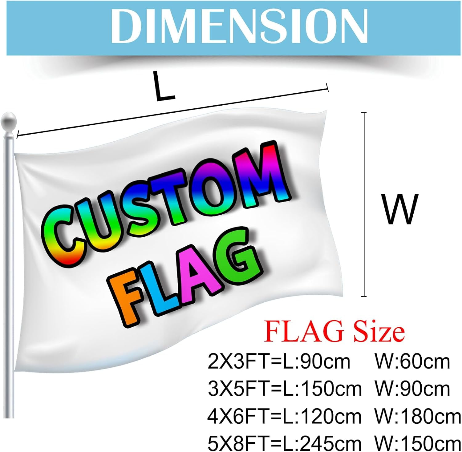Custom Flag 5X8 Ft Personalized Double Sided Flags Make Your Own Flag Photo - Walmart.com