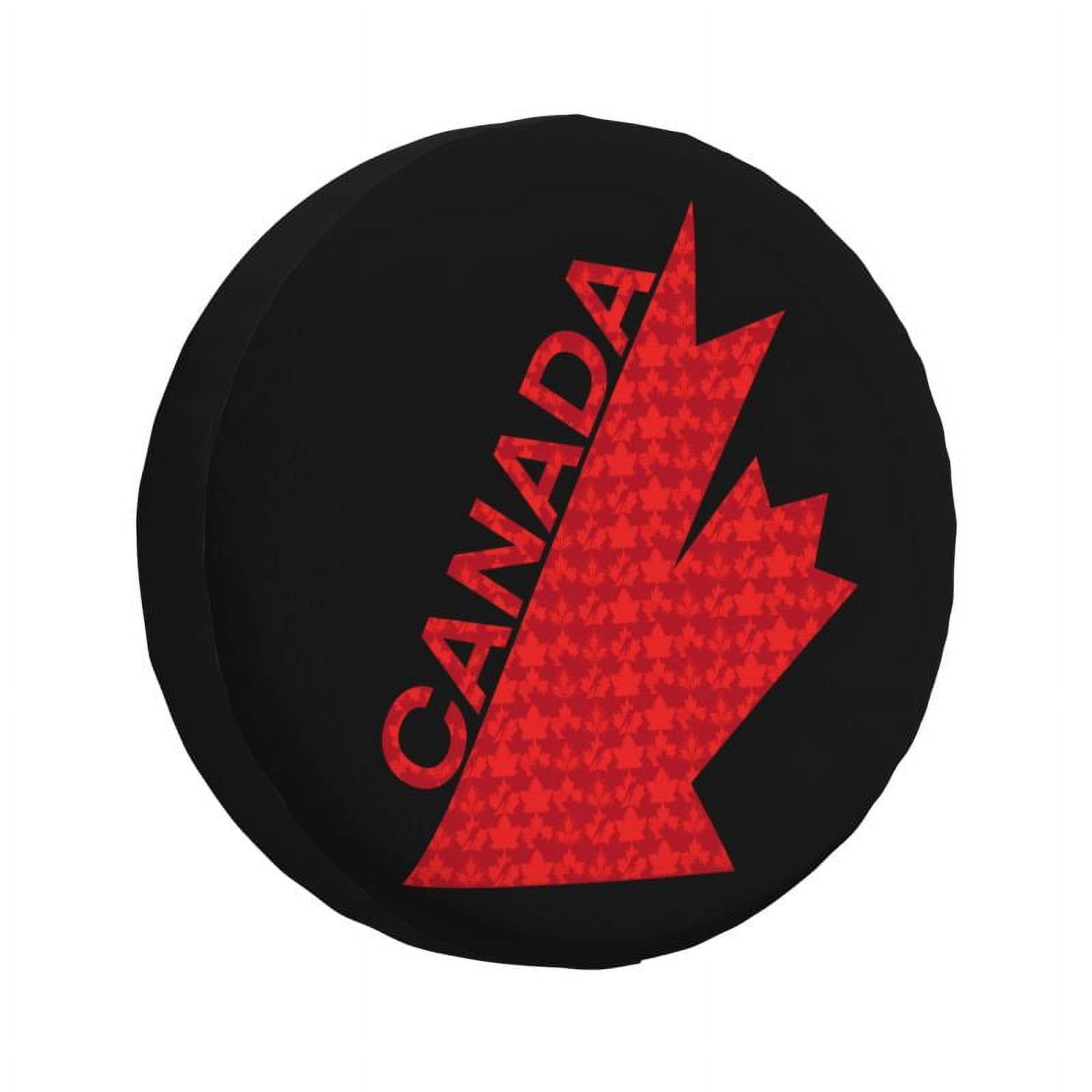 Custom Flag Of Canada Spare Wheel Tire Cover for RAV4 Maple Leaf RV SUV ...