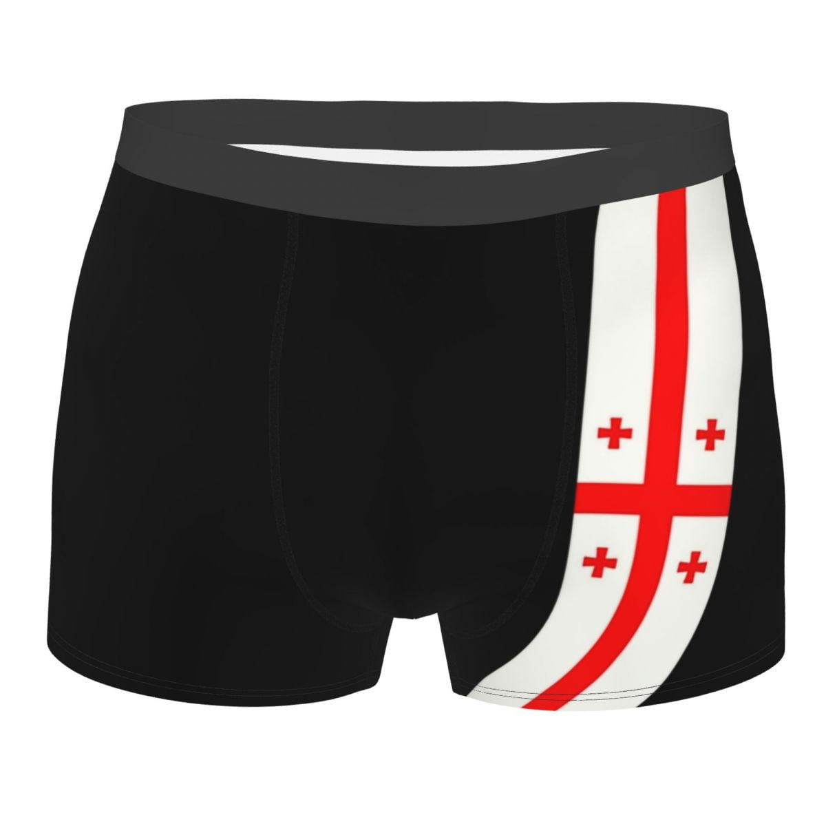 Custom Flag Of Georgia Georgian Pride Underwear Men Stretch Boxer ...