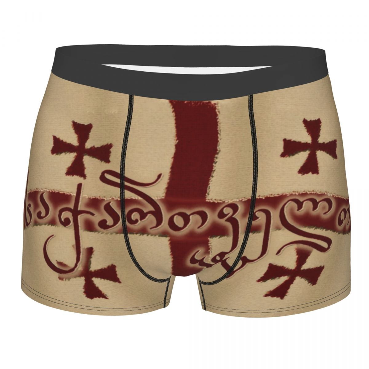Custom Flag Of Georgia Georgian Pride Underwear Men Stretch Boxer ...