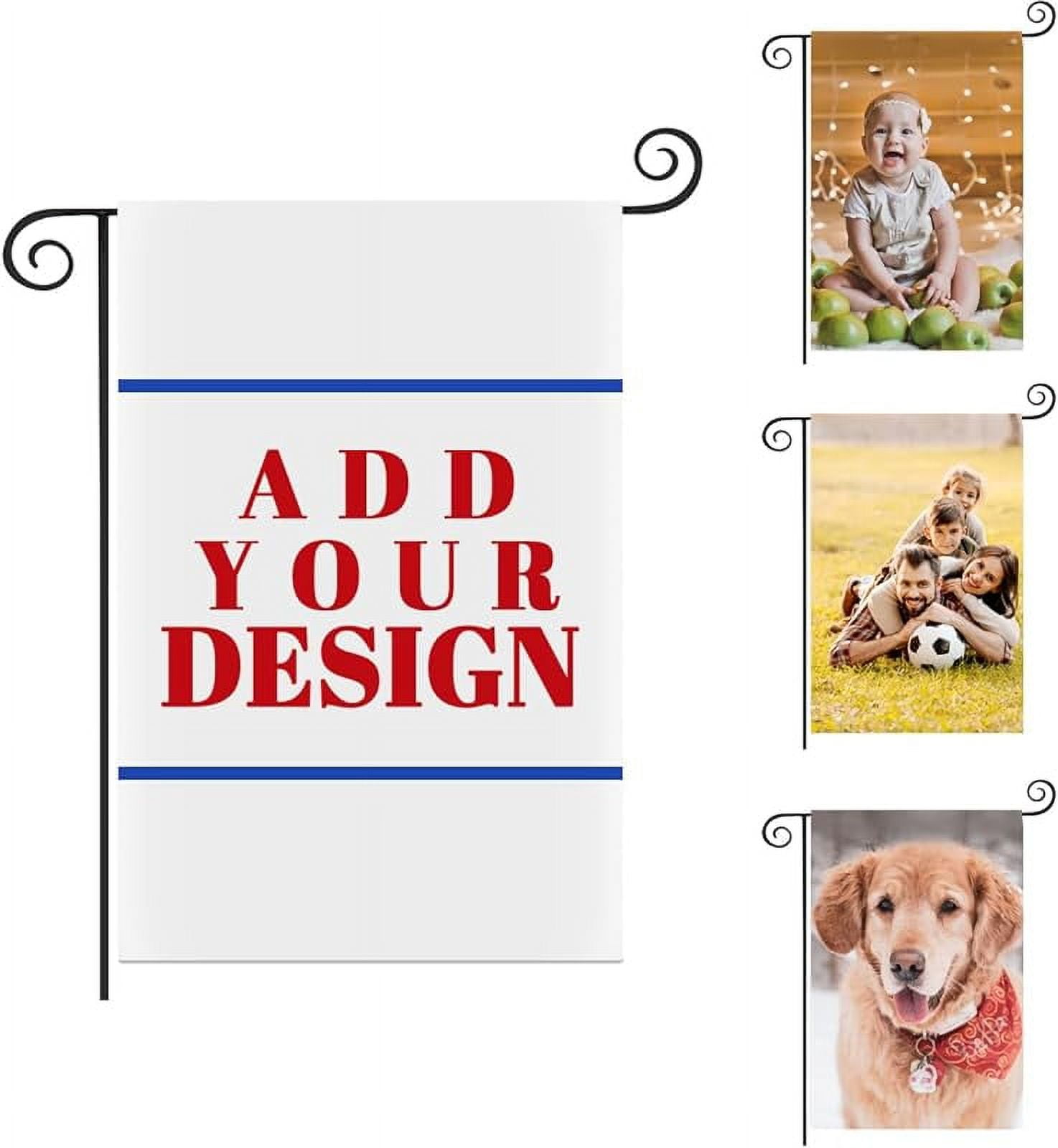 Custom Flag Personalized Garden Flags Customized Double Sided Yard ...