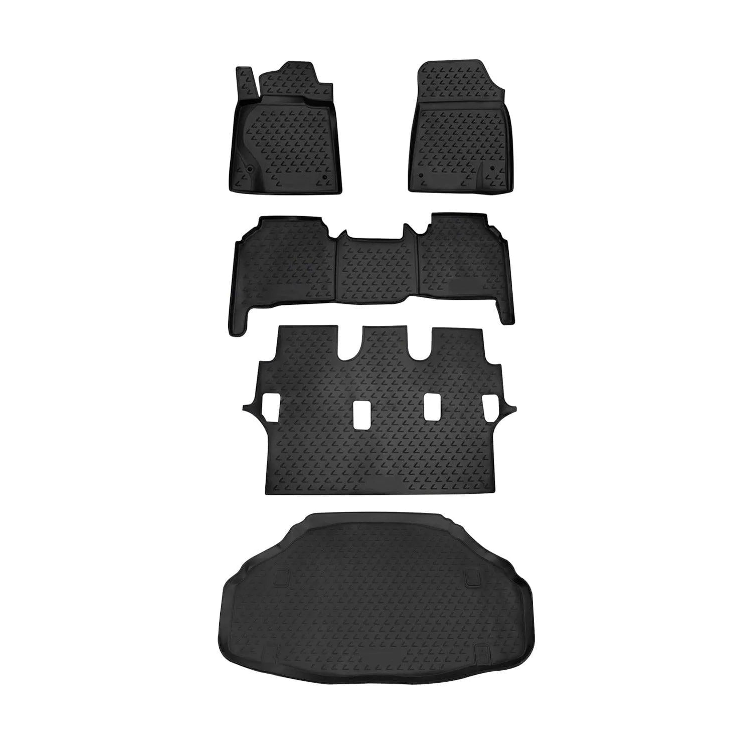 Custom Floor Mats & Cargo Liners for Lexus LS460 2013-2017 Black 5 Pcs ...