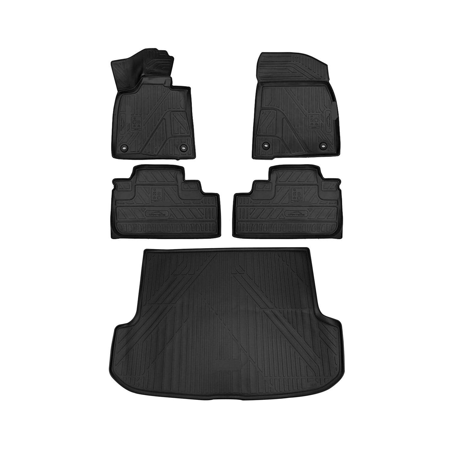 Custom Floor Mats & Cargo Liners for Lexus RX350 2016-2022 Black 5 Pcs ...