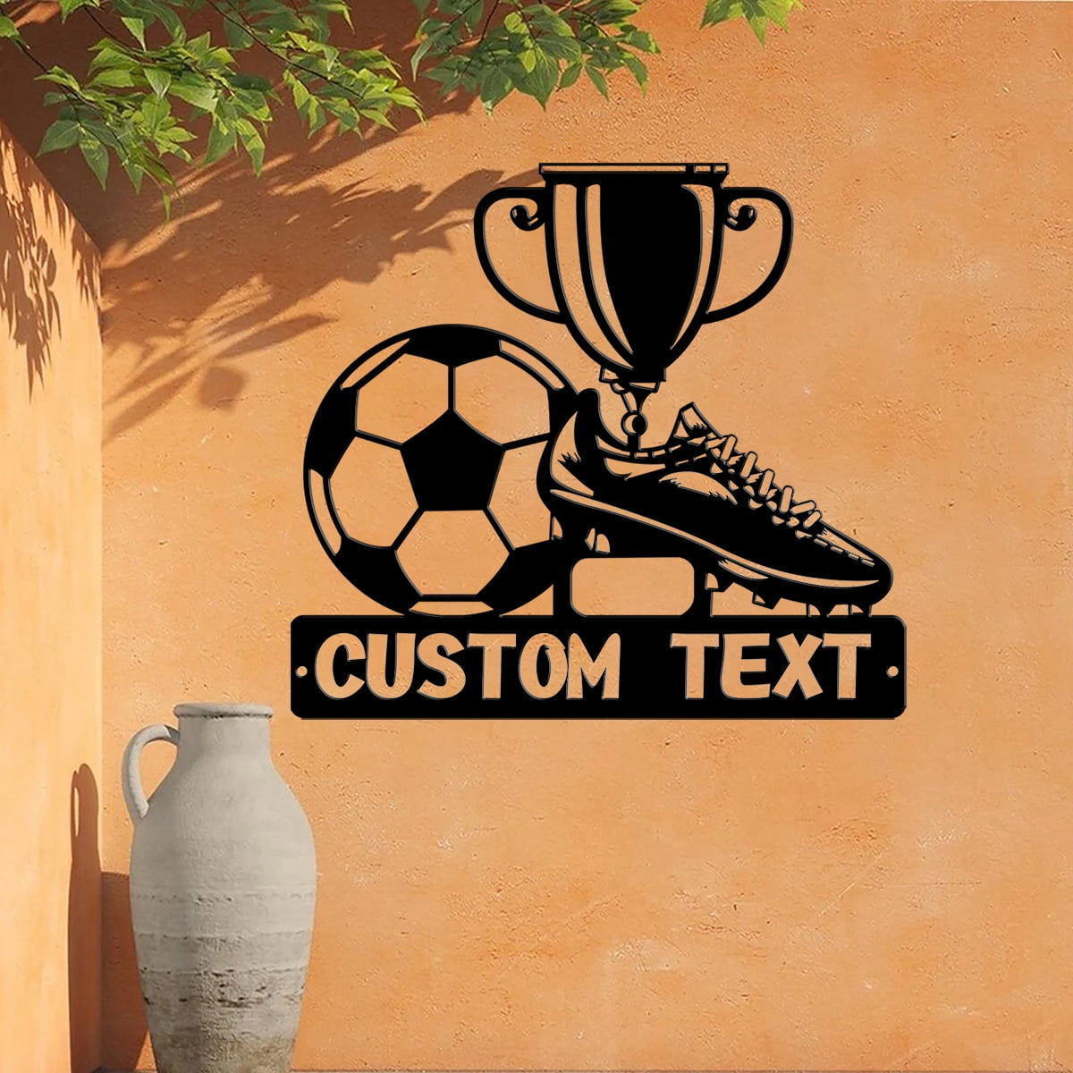 Custom Football Player Metal Sign, Personalized Football Player Name ...