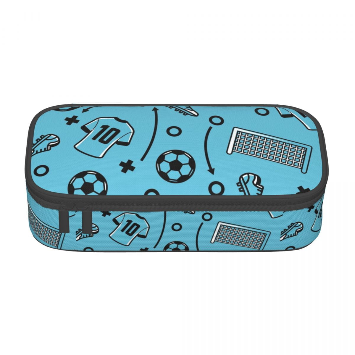 Custom Football Soccer Pencil Cases Large Storage Pencil Box Students ...