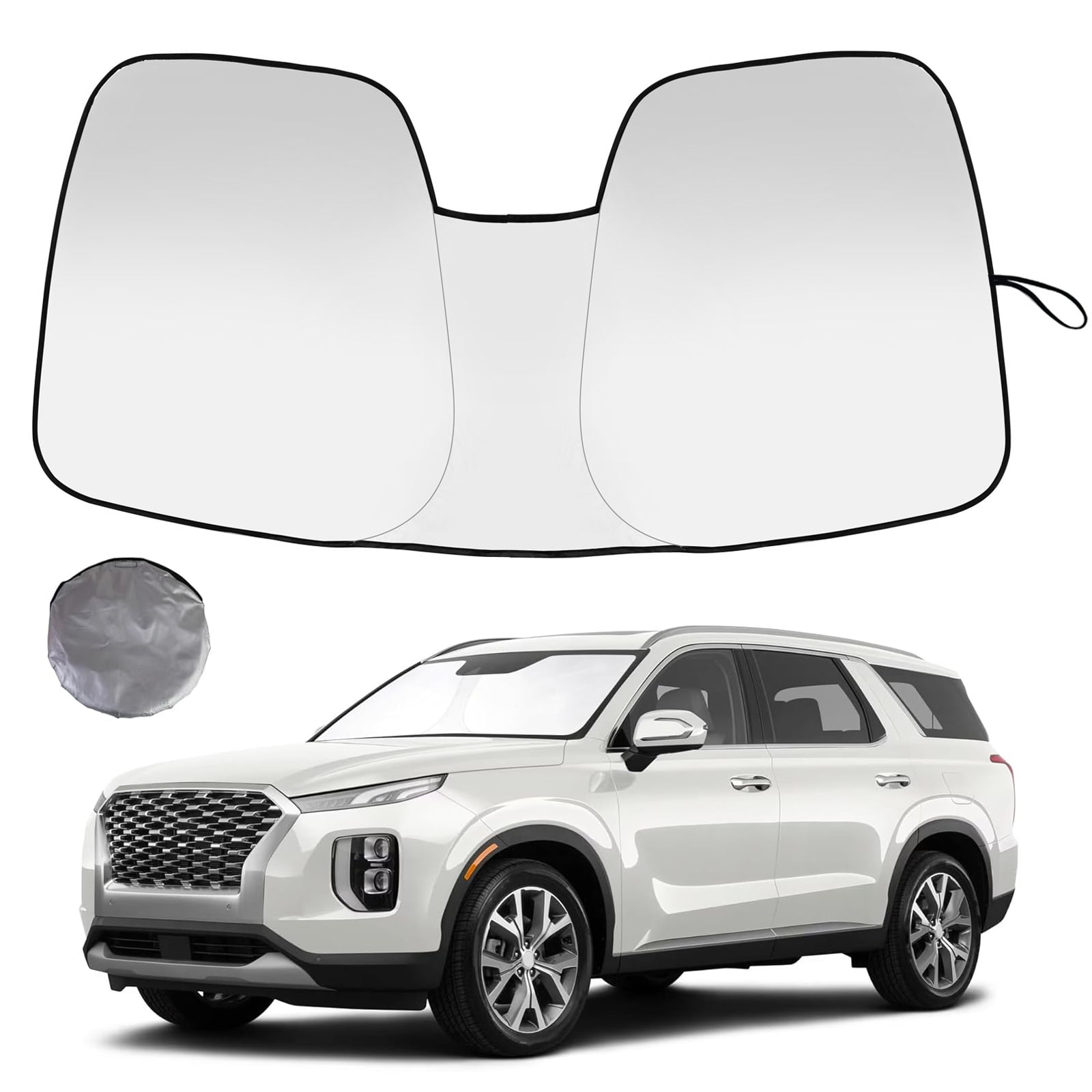 Custom For Hyundai Palisade 2020-2025 Windshield Sun Cover Foldable ...