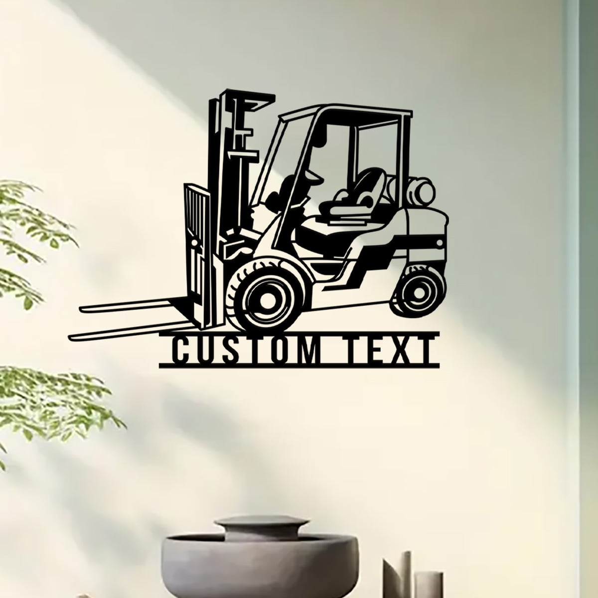 Custom Forklift Driver Metal Wall Art Personalized Fork Lift Name Sign ...