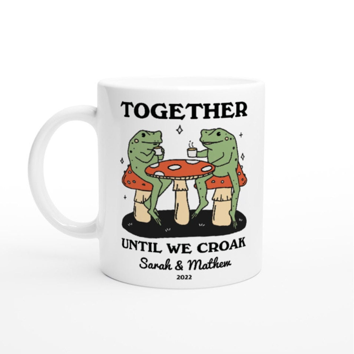 Custom Frog Mug, Personalized Couples Wedding Cup, Frog Lover Gift ...