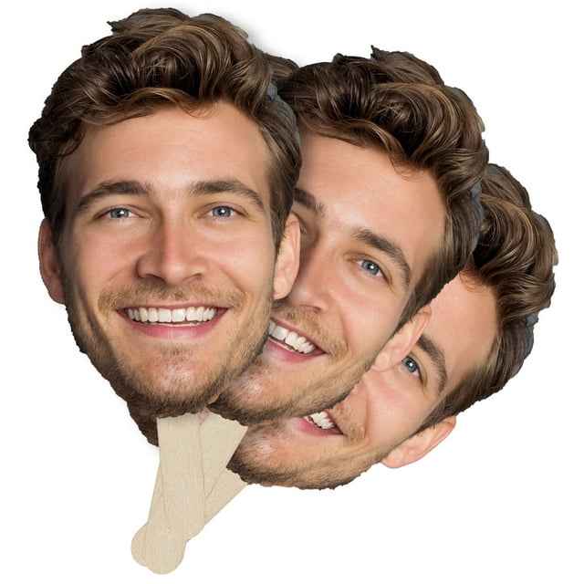 Custom Fun Faces Cutouts | 9x12in with sticks - Walmart.com