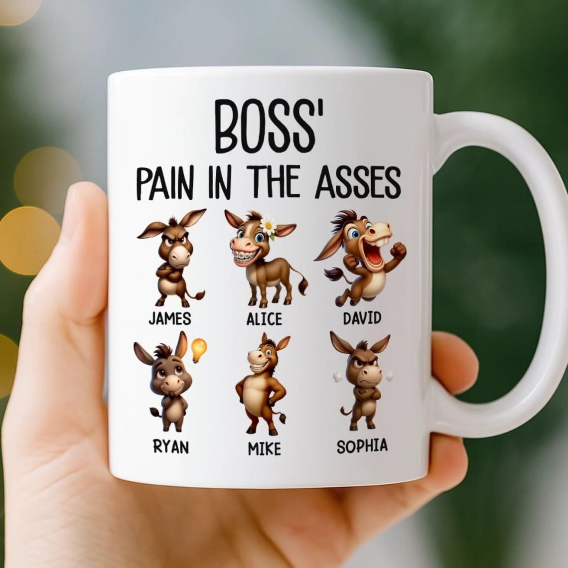 Custom Funny Boss Mug, Personalized Birthday Gift for Coworker, Work ...