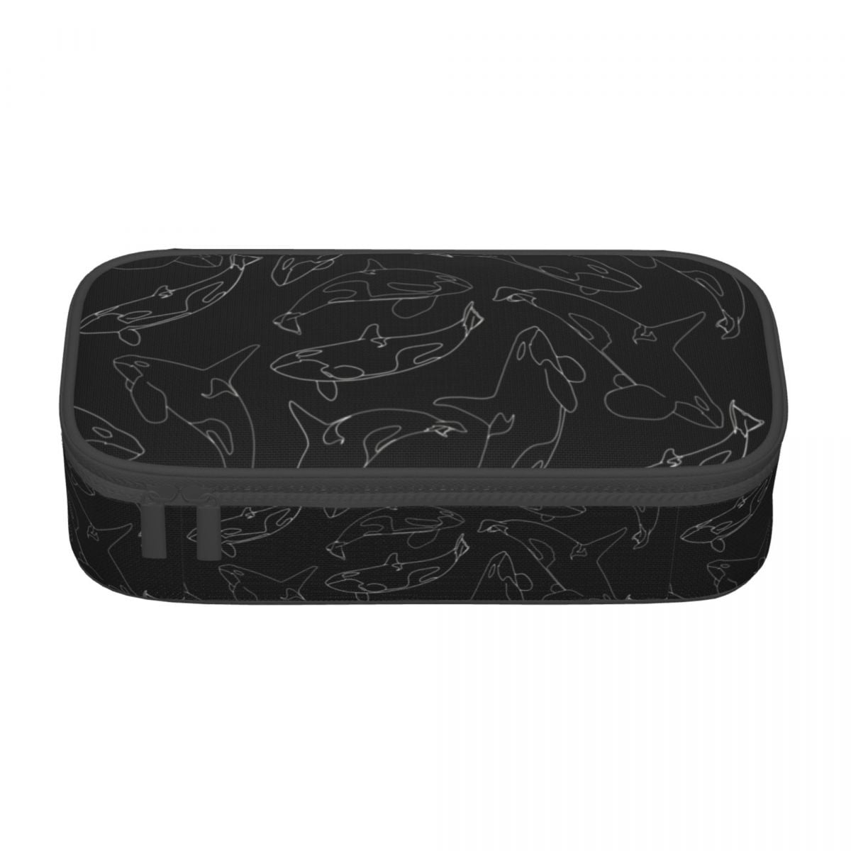 Custom Funny Dolphin Ocean Animal Kawaii Pencil Case Large Capacity Sea ...