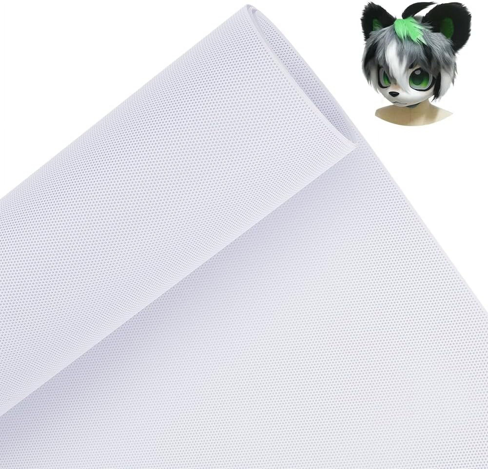 Custom Fursuit Eye Mesh 39x11.8inch White PVC Net 0.45mm Thick ...