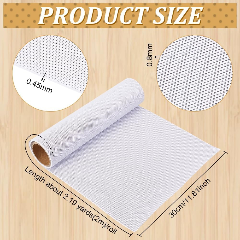 Custom Fursuit Eye Mesh 78.7x11.8inch White PVC Plastic Net 0.45mm ...