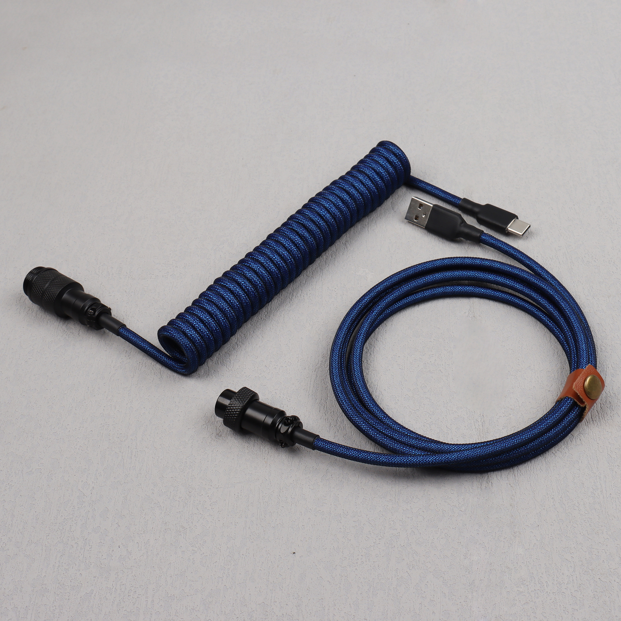 Custom GX16 aviator Usb c Coiled Mechanical Keyboard Cable Aviation ...
