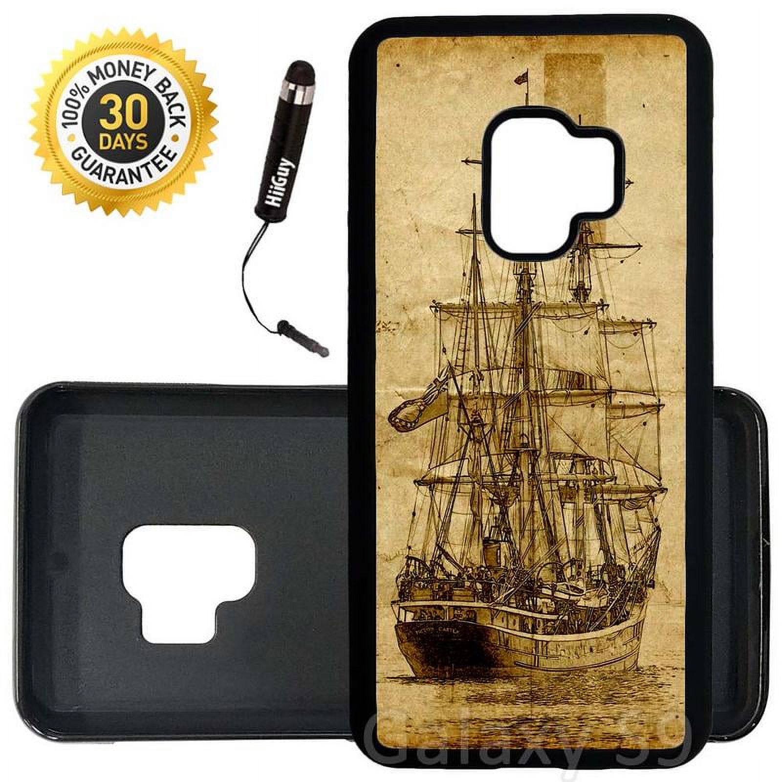 Custom Galaxy S9 Case (Vintage Flying Dutchman Pirate Ship) Edge-to ...