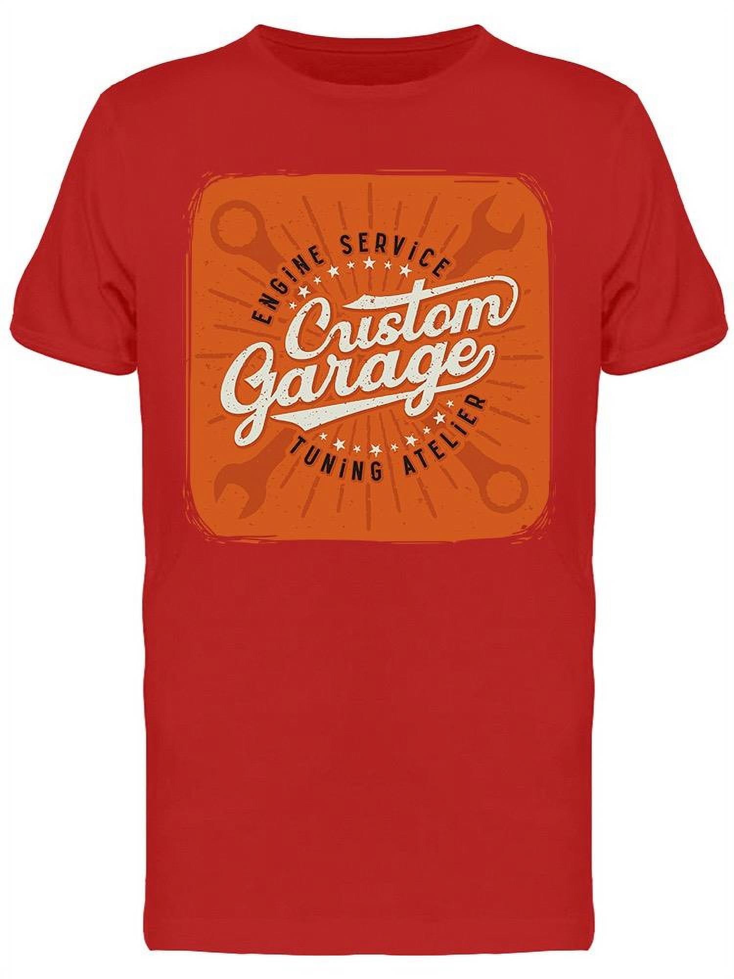 Custom Garage T-Shirt Men -Image by Shutterstock Men T-Shirt, Male ...