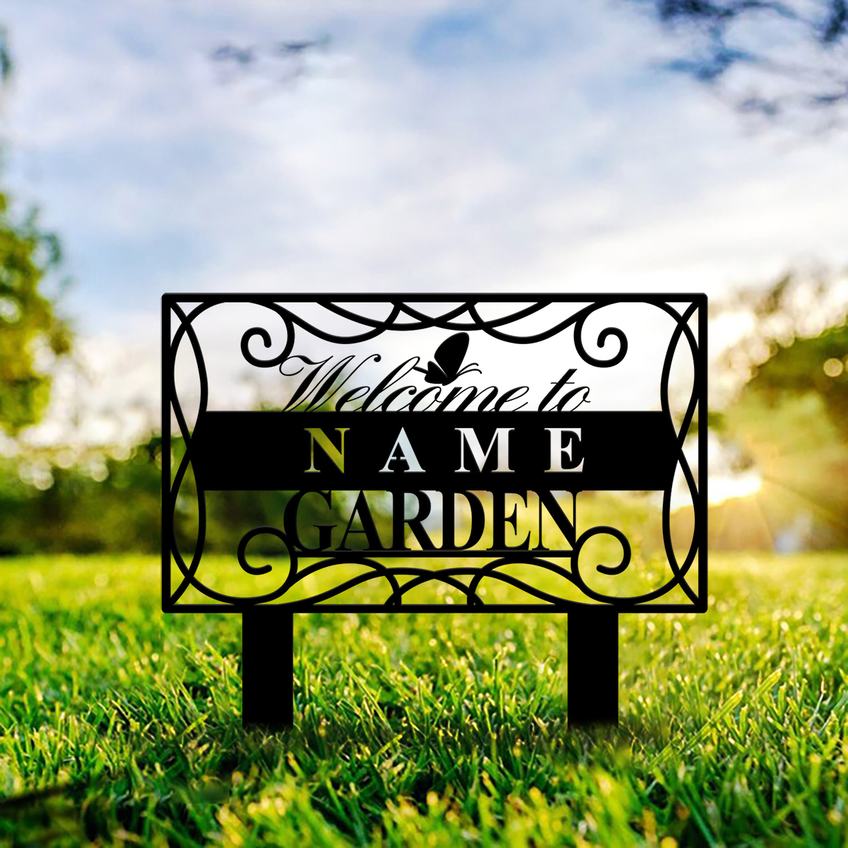 Custom Garden Sign, Metal Garden Decor, Mothers Day Gifts, Outdoor ...