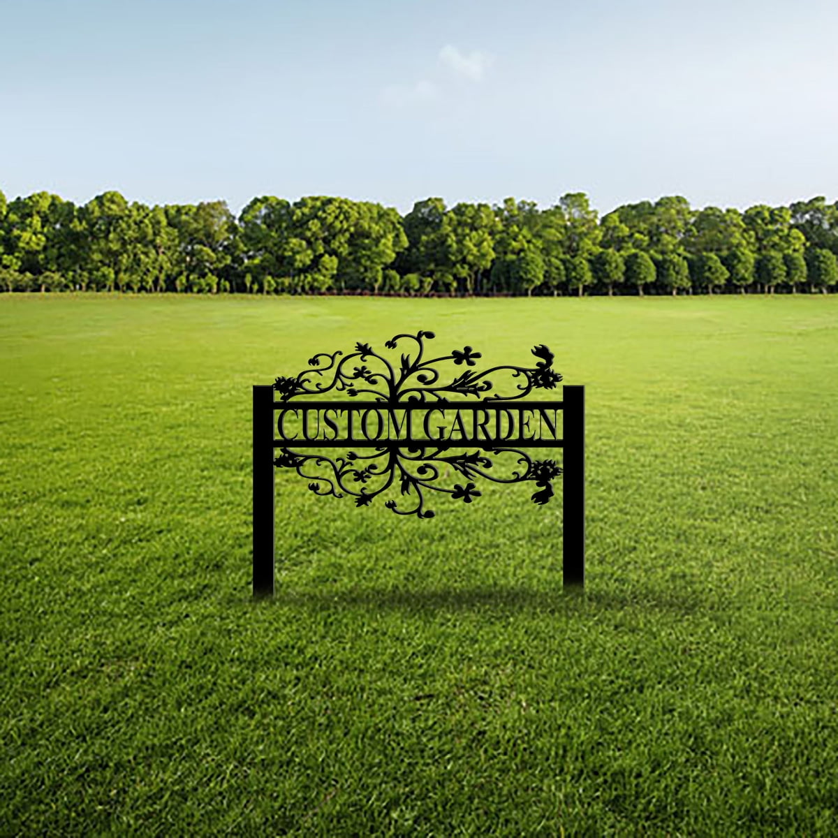 Custom Garden Sign,Metal Garden Stake Sign,Personalized Garden Stake ...