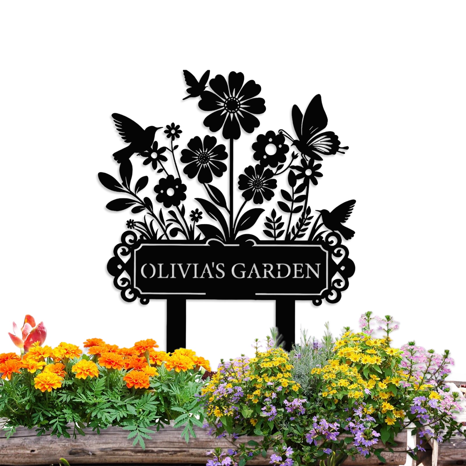 Custom Garden Sign | Personalized Garden Stake Metal Sign ...