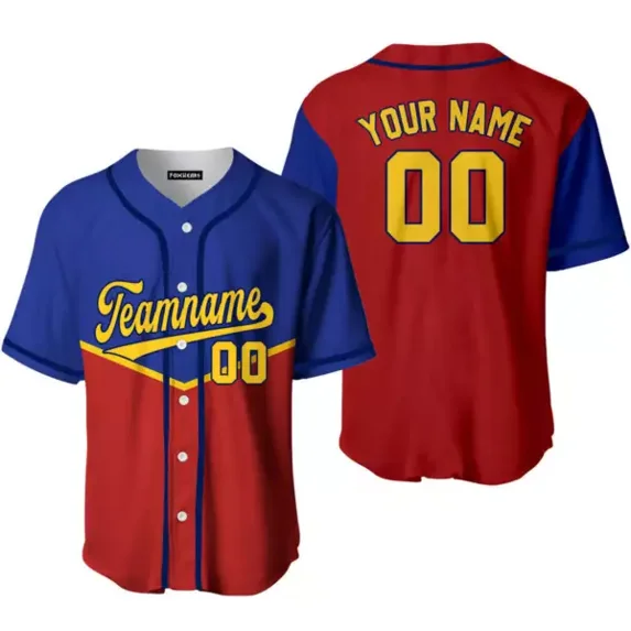 Custom Gold Blue Yellow Pipping Custom Baseball Jerseys For Men & Women ...