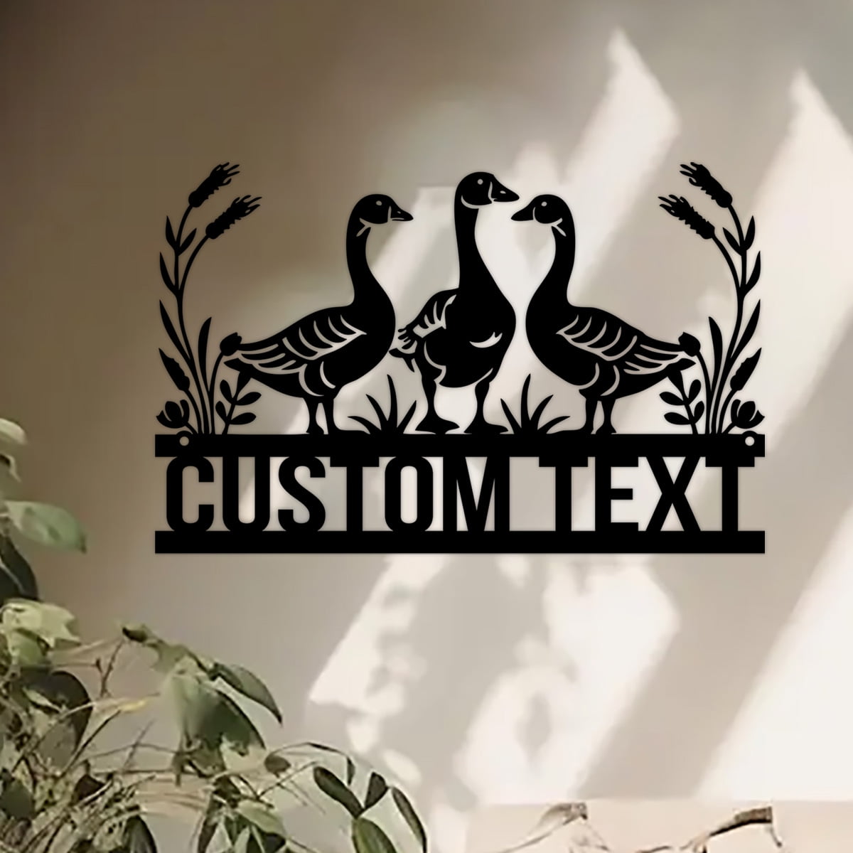 Custom Goose Metal Sign Custom, Goose Farmhouse Sign, Personalized ...