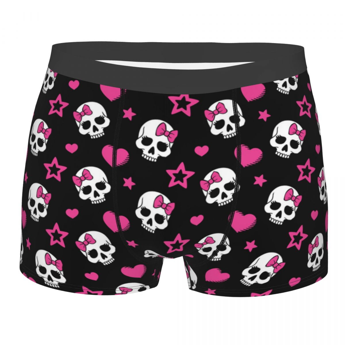 Custom Gothic Skeleton Death Skull Underwear Men Breathbale Boxer ...