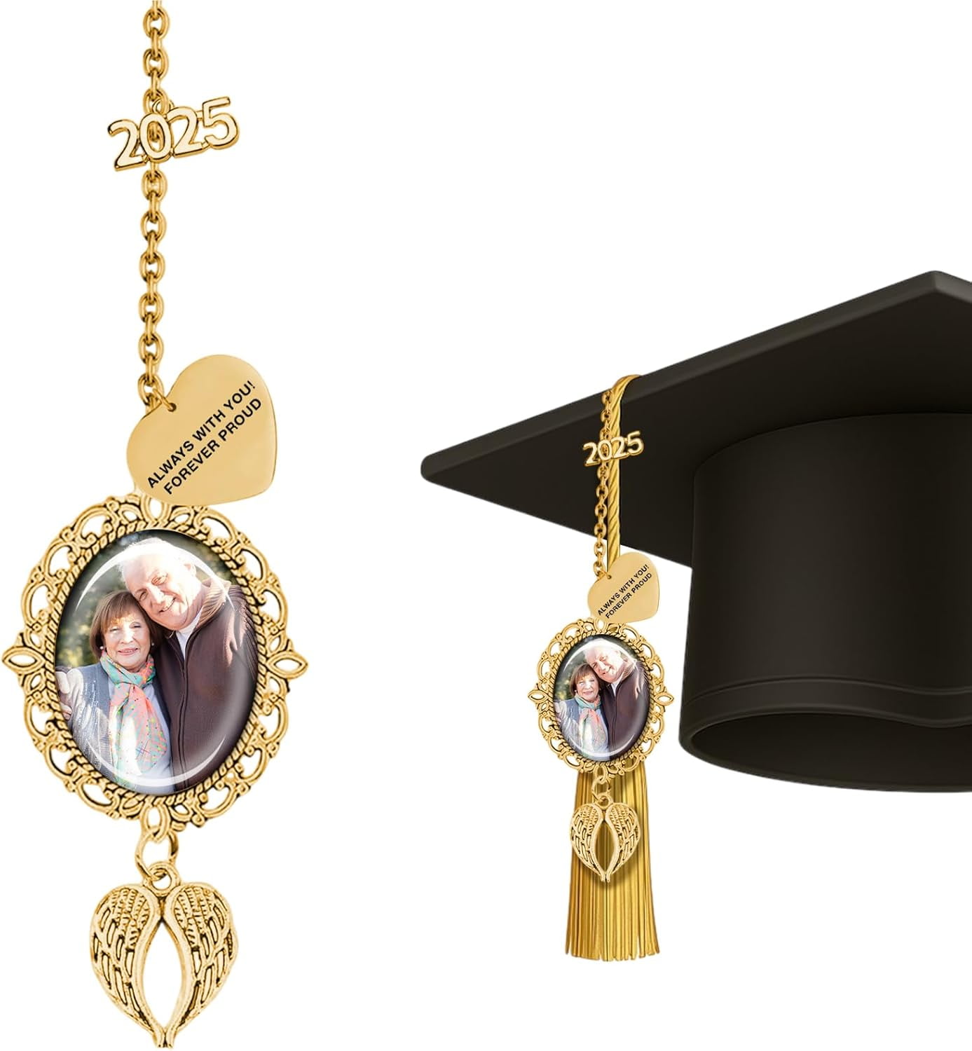 Custom Grad Cap Photo Tassel Pendant Custom 2025 Graduation Cap Tassel ...